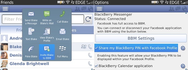 Facebook for BlackBerry app updated to v3.3, bring in BBM integration ... Facebook for BlackBerry app updated to v3.3, bring in BBM integration ...
