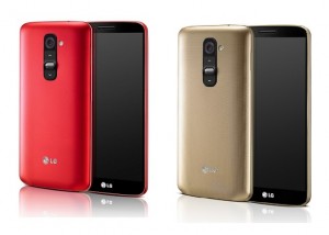 LG unveils red and gold G2 versions