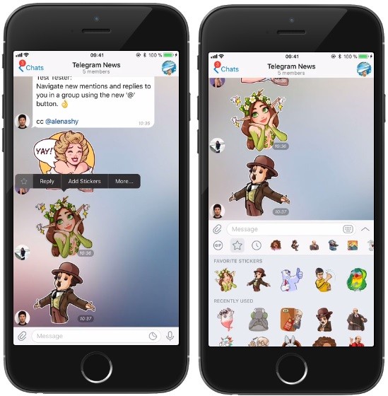 Latest update brings better replies, favorite stickers and more to Telegram Latest update brings better replies, favorite stickers and more to Telegram