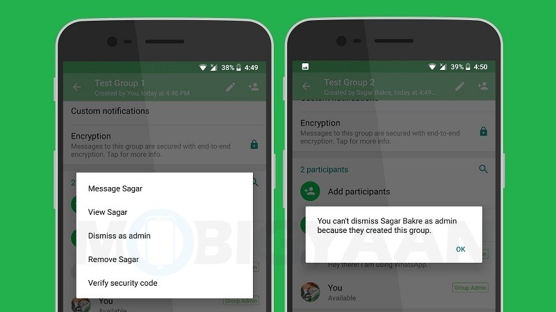WhatsApp starts rolling out 'Dismiss as admin' feature for Android and ... WhatsApp starts rolling out 'Dismiss as admin' feature for Android and ...