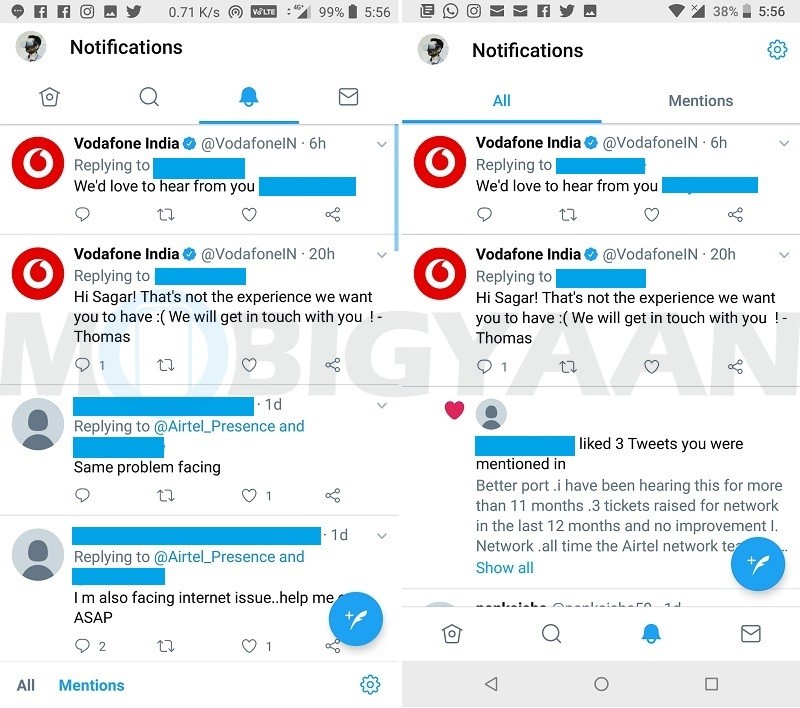 Twitter updates its Android app with a bottom navigation bar