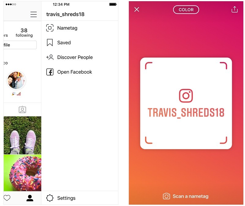 You can now follow people on Instagram by scanning their 'Nametags' You can now follow people on Instagram by scanning their 'Nametags'