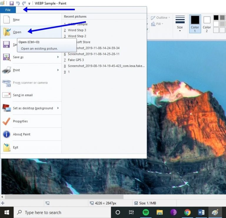 How to convert WEBP images to JPG or PNG file format