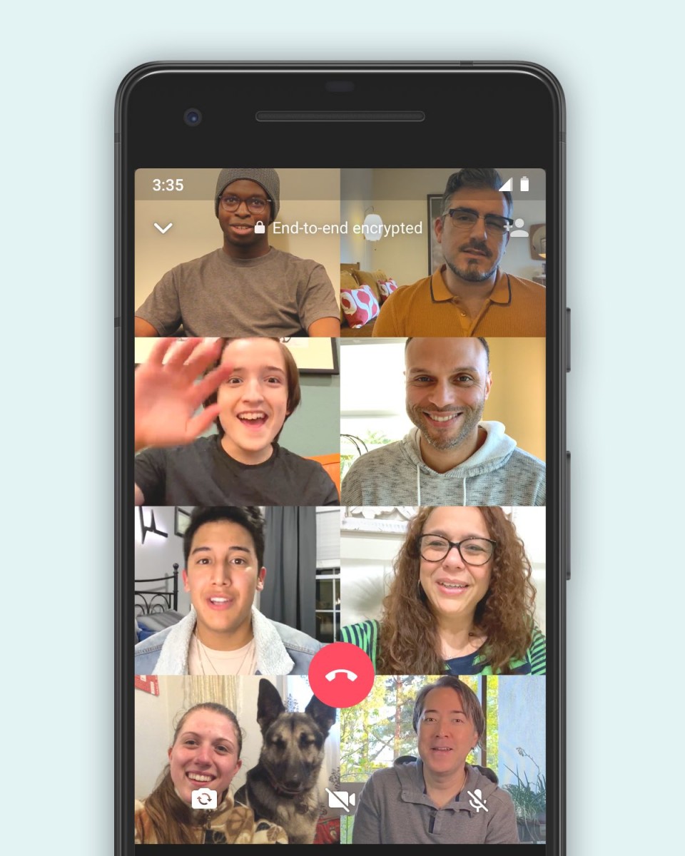 WhatsApp group calling feature with up to 8 people is now available WhatsApp group calling feature with up to 8 people is now available