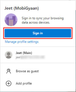 How to create and manage multiple profiles in Microsoft Edge