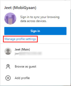 How to create and manage multiple profiles in Microsoft Edge
