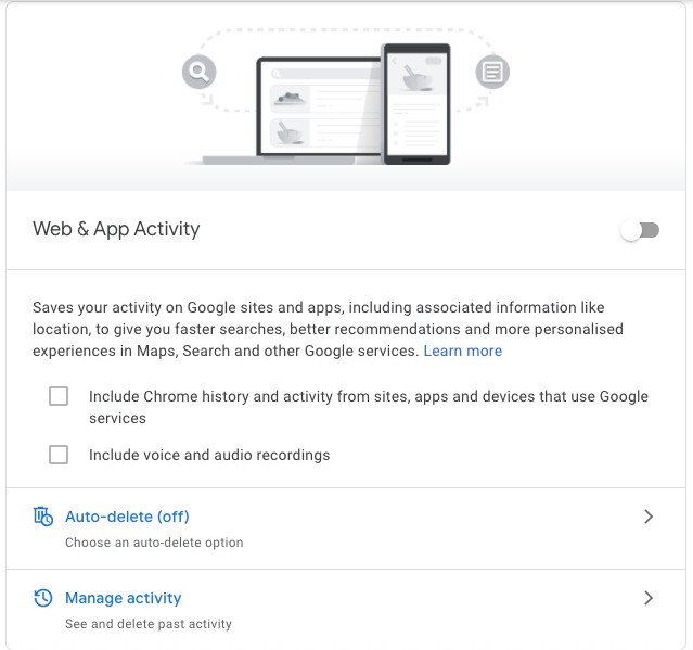 How to auto delete web and location data from Google How to auto delete web and location data from Google