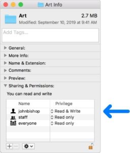 How to manage file permissions in macOS