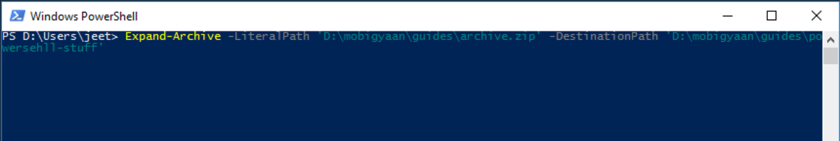 How To Zip And Unzip Files Using PowerShell In Windows