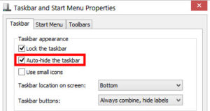 How to auto-hide Taskbar in Windows operating system