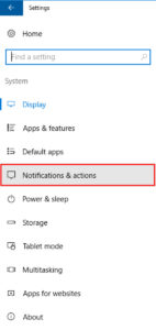 How to disable notification pop-ups in Windows 10
