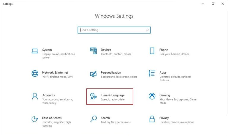 How to change language in your Windows 10 computer