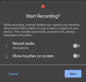 How to use Screen Recorder feature in Android 11 smartphone