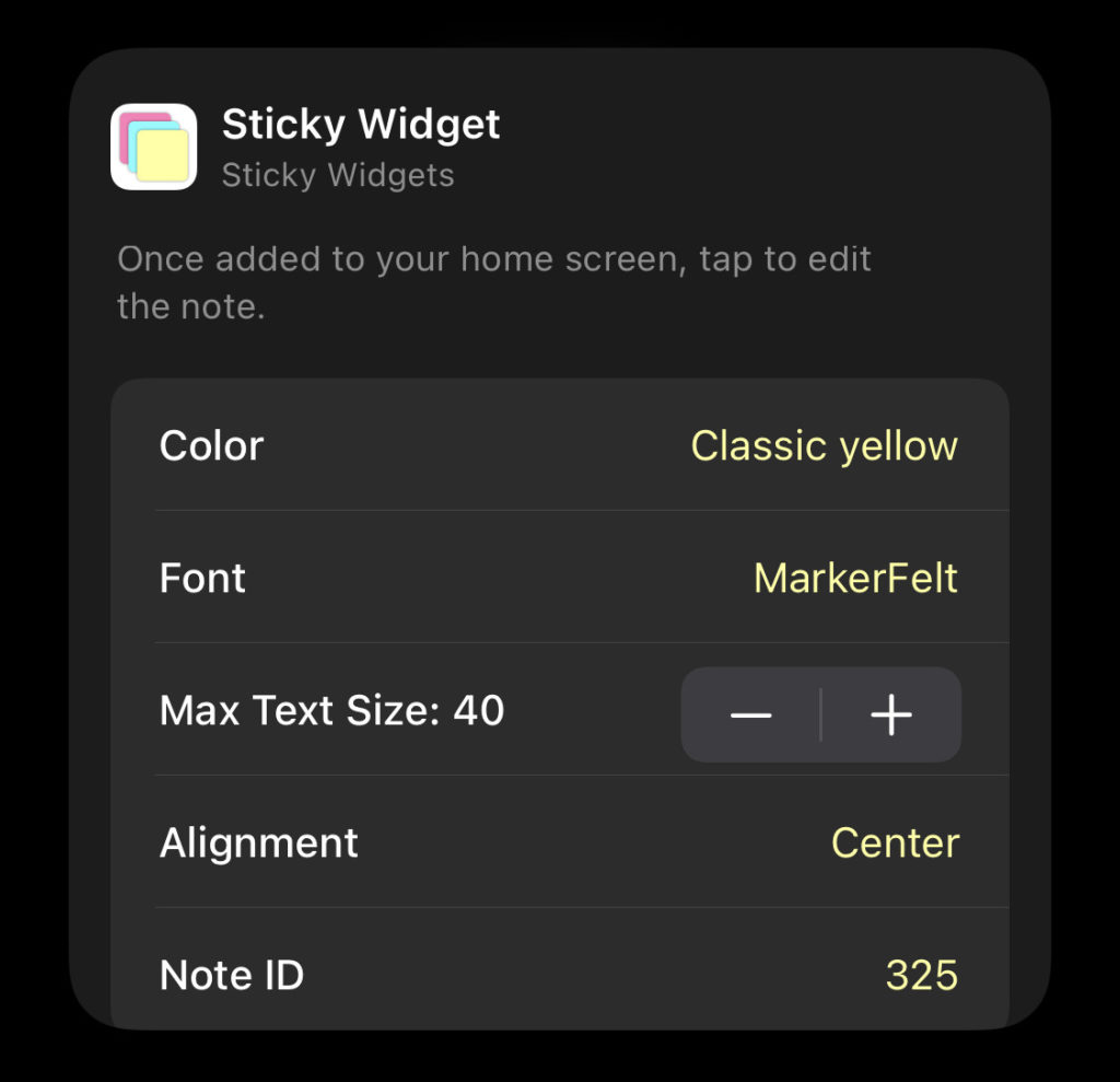 How to get Sticky Notes on your iPhone home screen