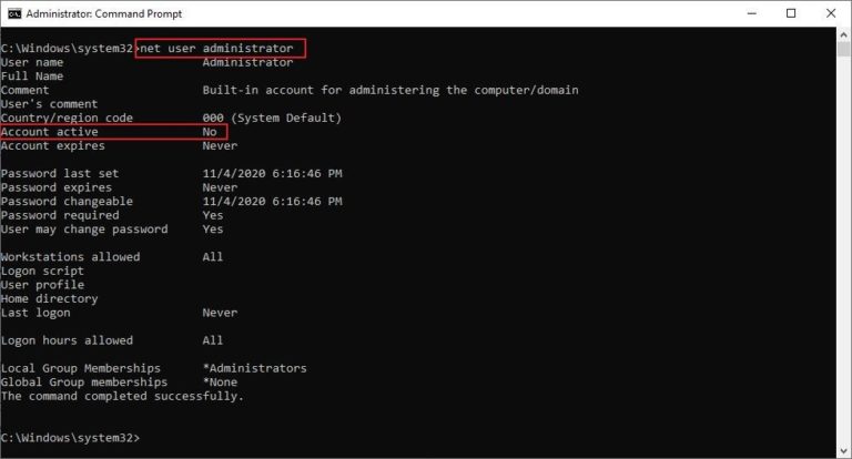 How to enable Administrator account in Windows 10