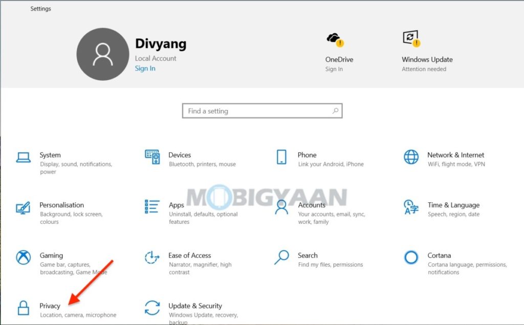 How to turn off location access on Windows 10