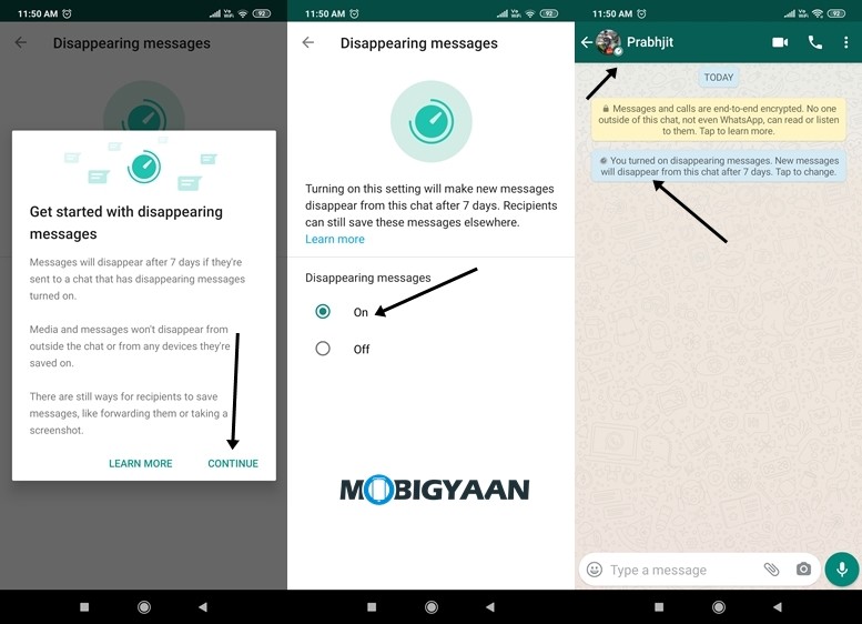 How to enable Disappearing Messages for WhatsApp on your phone How to enable Disappearing Messages for WhatsApp on your phone
