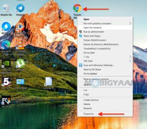 How to locate to EXE file of a program in Windows 10