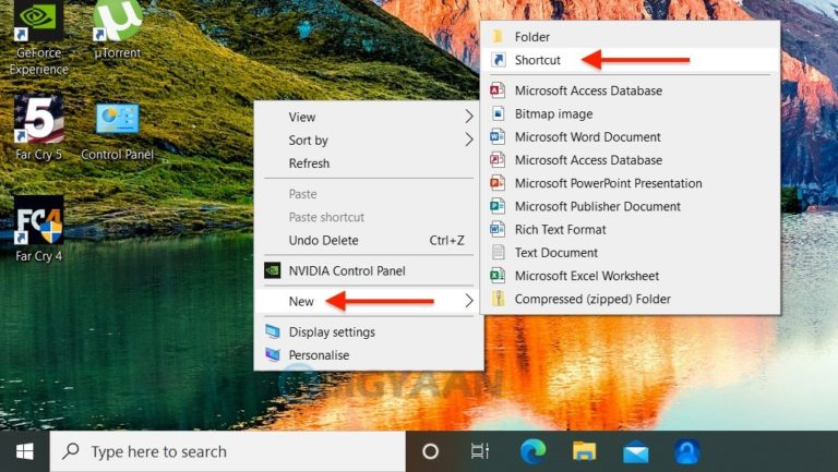 How to lock Windows 10 using a desktop shortcut
