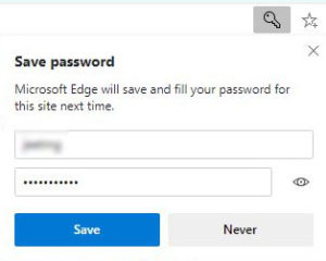 How to manage saved passwords in Microsoft Edge