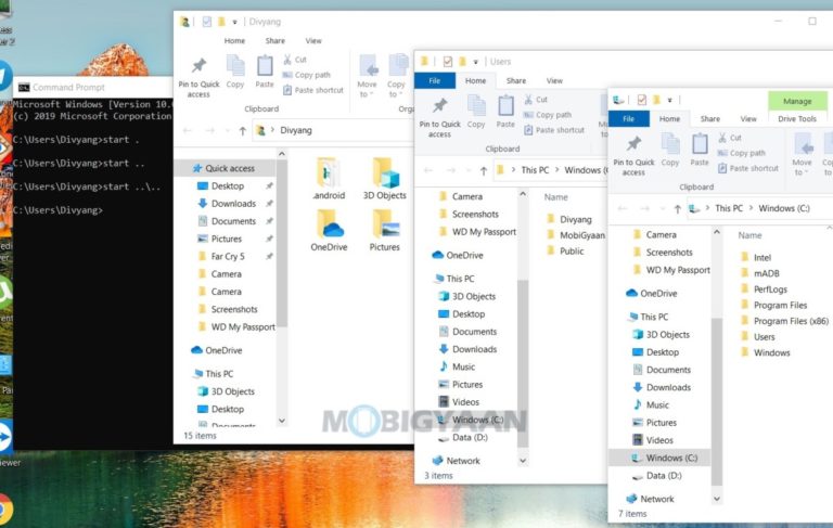 How to open Windows File Explorer using Command Prompt [Windows 10]