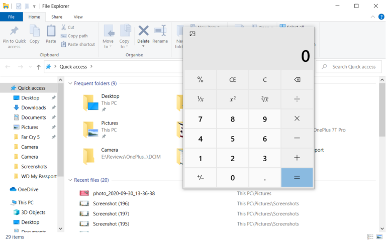 How to keep the Calculator app always on top in Windows 10