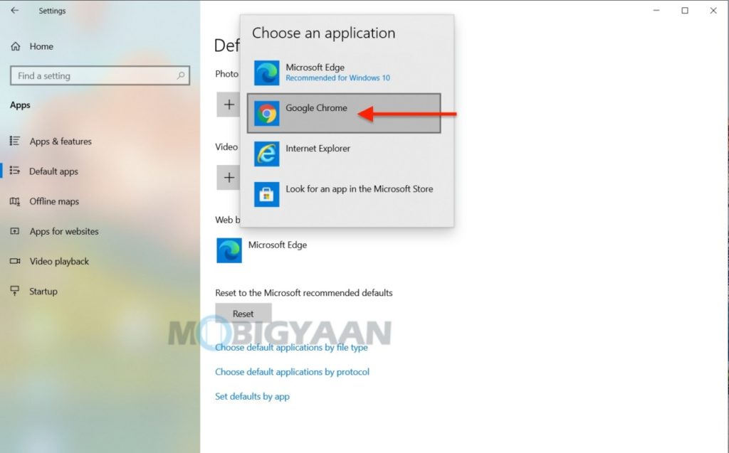 How to choose the default apps and programs in Windows 10