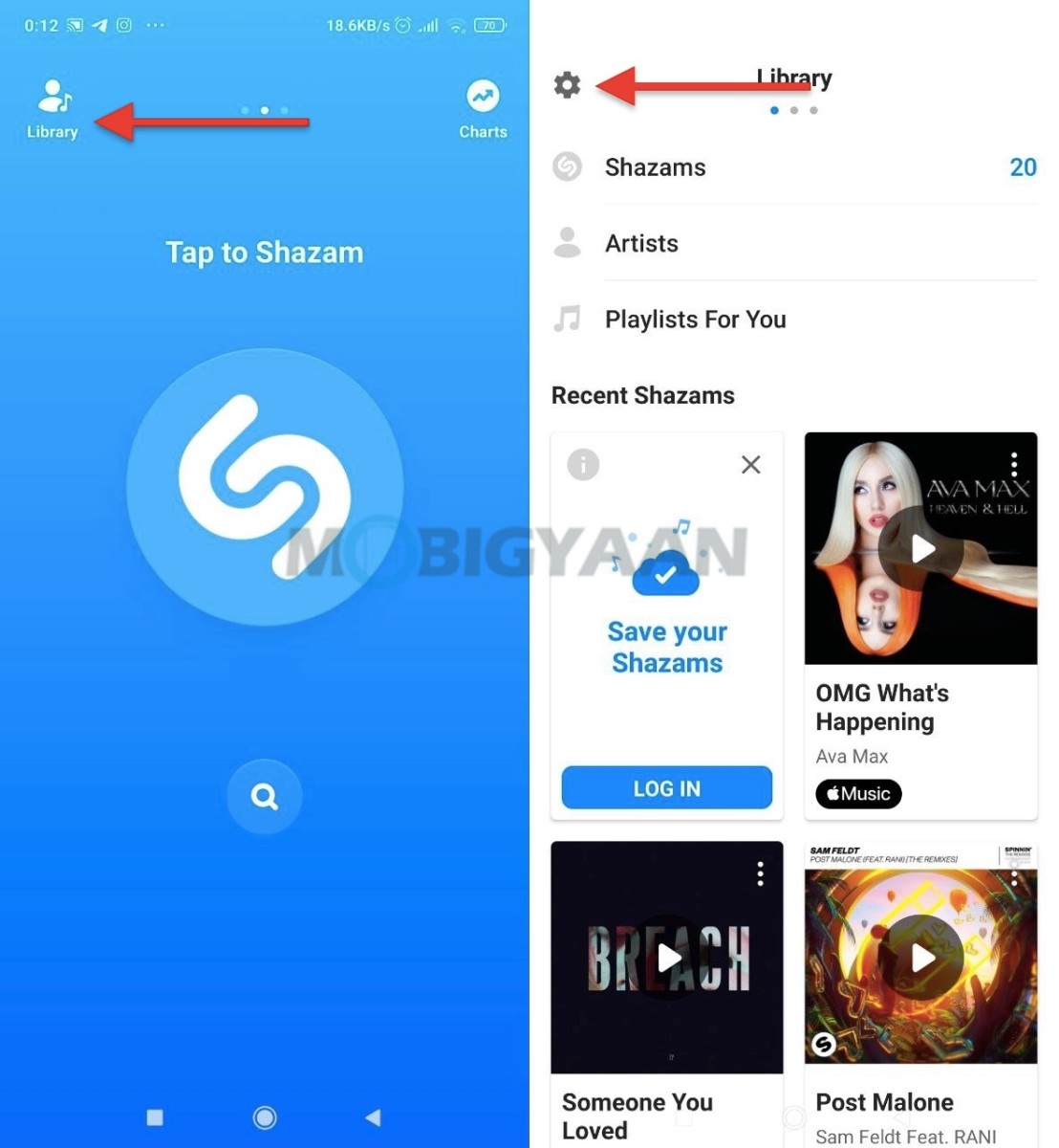 How to disable video preview in Shazam app for mobile
