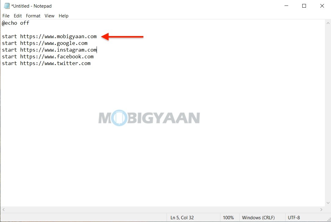 How to open multiple websites using a shortcut [Windows 10]