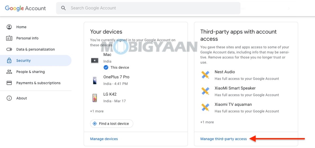 How to remove apps from Google Account [PC/Mac]