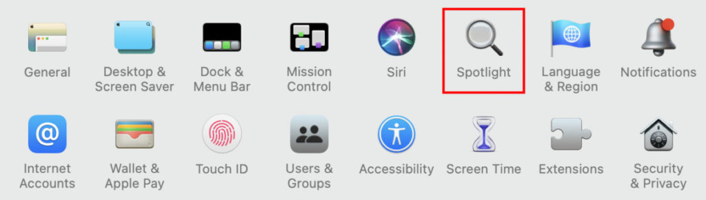 How to exclude folders from Spotlight Search in macOS