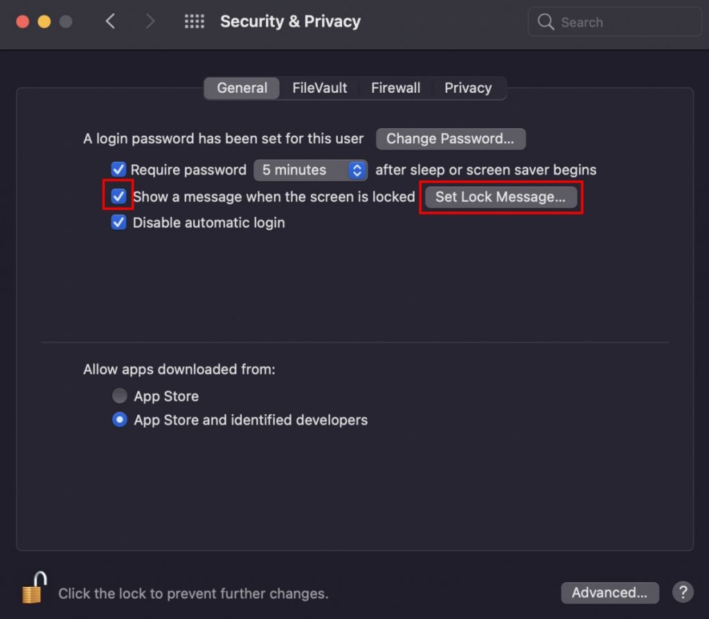 How to add a custom lock screen message on your Mac device