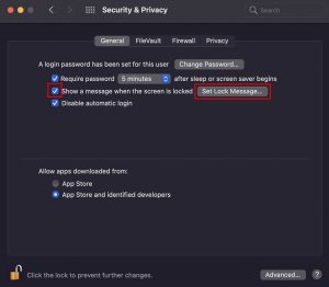 How to add a custom lock screen message on your Mac device
