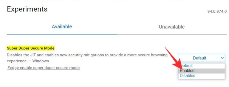 How to enable Super Duper Secure Mode in Microsoft Edge