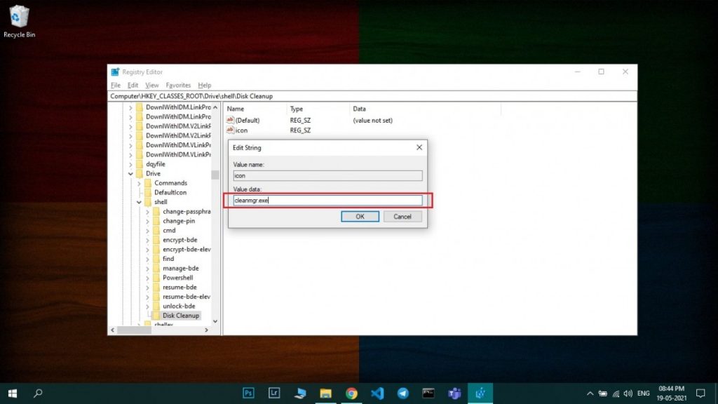 How to add Disk Cleanup to context menu in Windows 10