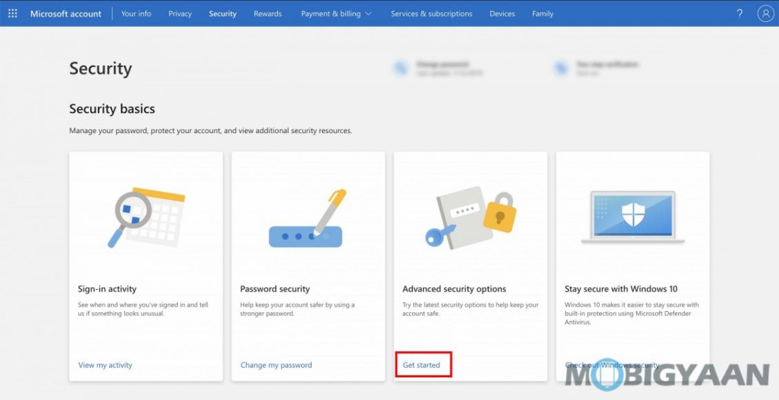 How to enable Passwordless login for Microsoft account