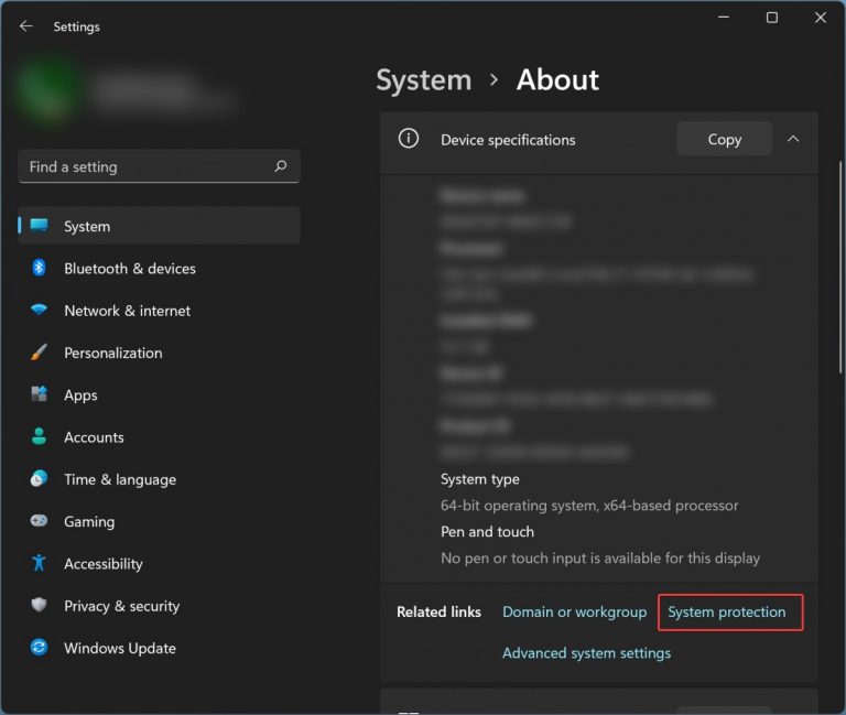 How to delete System Restore Points in Windows 11