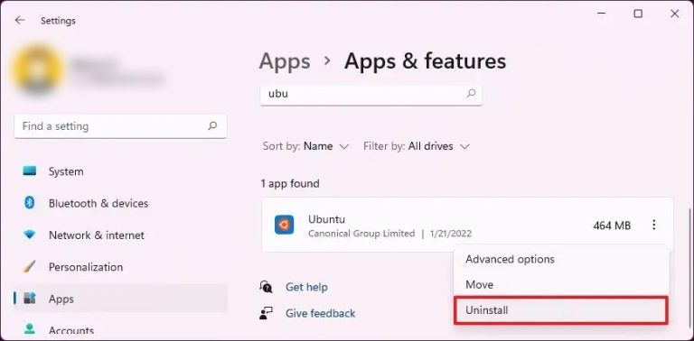 How to uninstall WSL Linux instance in Windows 11