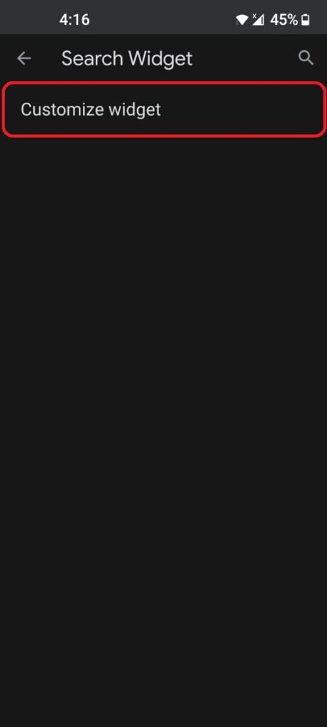How to Customize the Google Search Widget on Android