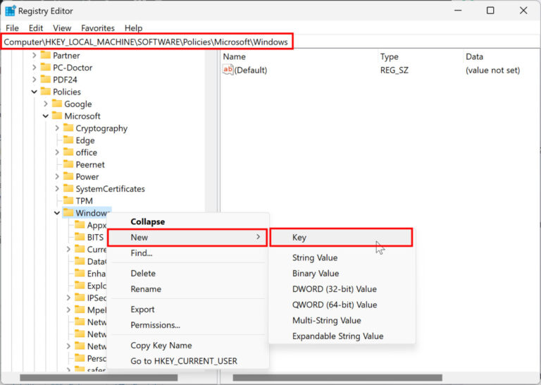 How to disable Quick Settings through Registry Editor in Windows 11