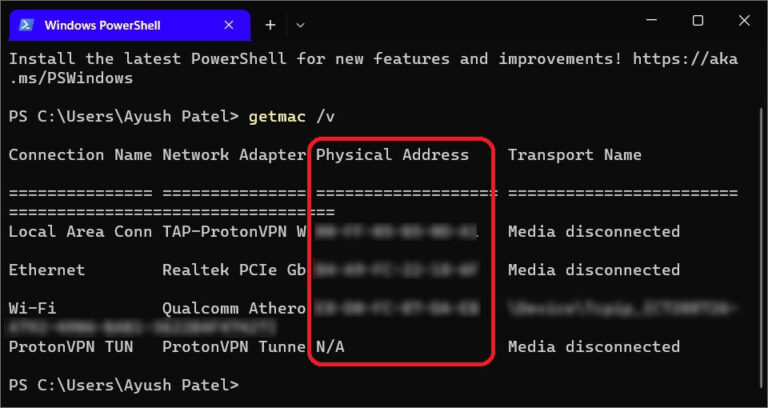 How to Find Your Windows 11 PC's MAC Address?