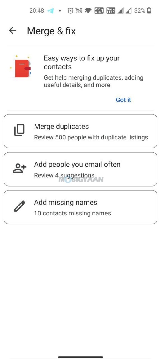How to merge duplicate contacts on your Android smartphone