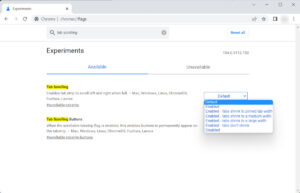 How to set minimum width for tabs in Google Chrome