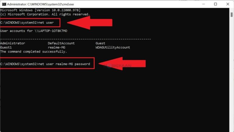 How to change Windows account password using Command Prompt [Windows 11 Guide]
