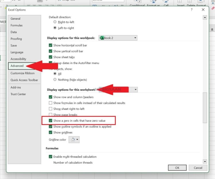 How To Show Or Hide Zero Values In A Microsoft Excel Sheet Techensive