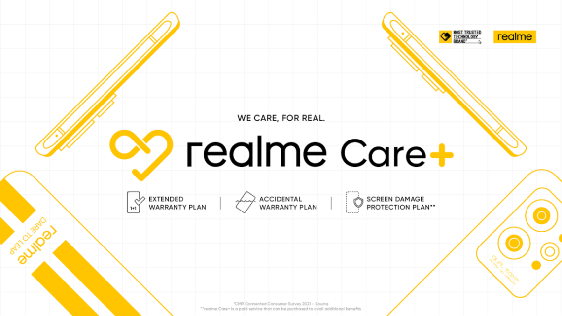 realme introduces realme Care Service System and realme Care+ plan India