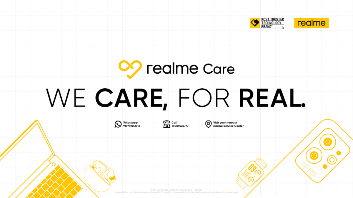 realme introduces realme Care Service System and realme Care+ plan India