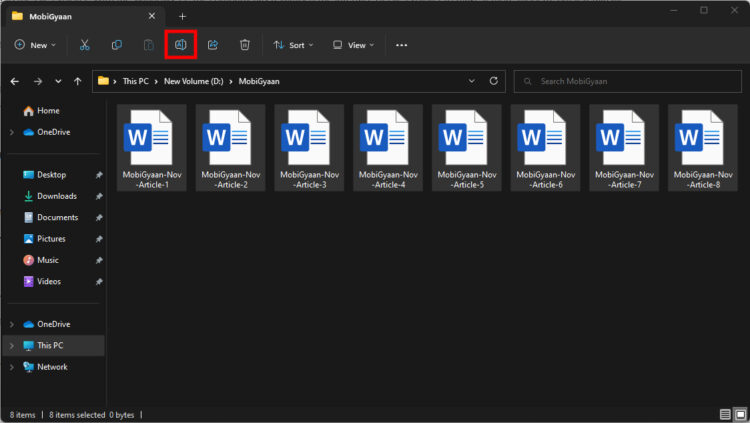How to rename multiple files at once in Windows 11