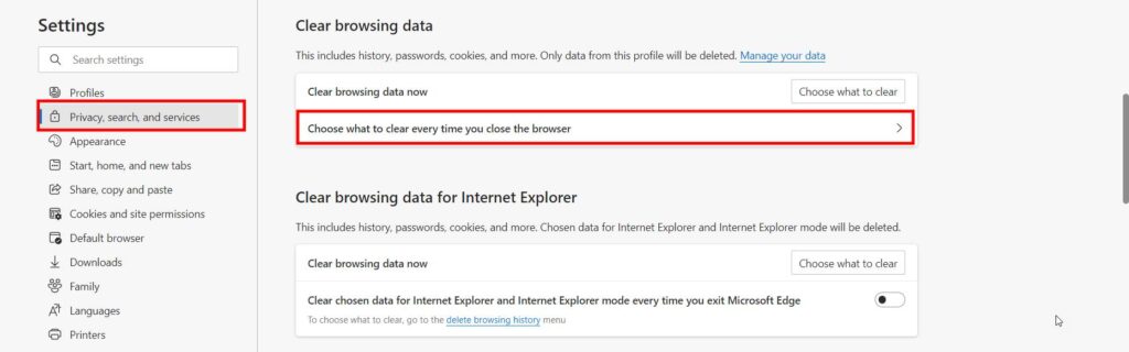 How to automatically clear cache on exit with Microsoft Edge How to automatically clear cache on exit with Microsoft Edge