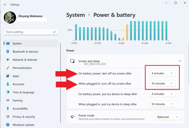 How to set lock screen timeout in Windows 11
